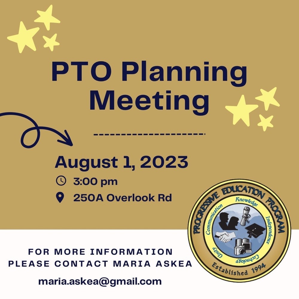 PTO Planning Meeting | Progressive Education Program
