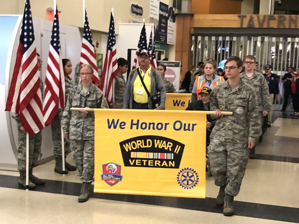 TC Roberson Air Force JROTC provides Honor Guard to returning vets ...