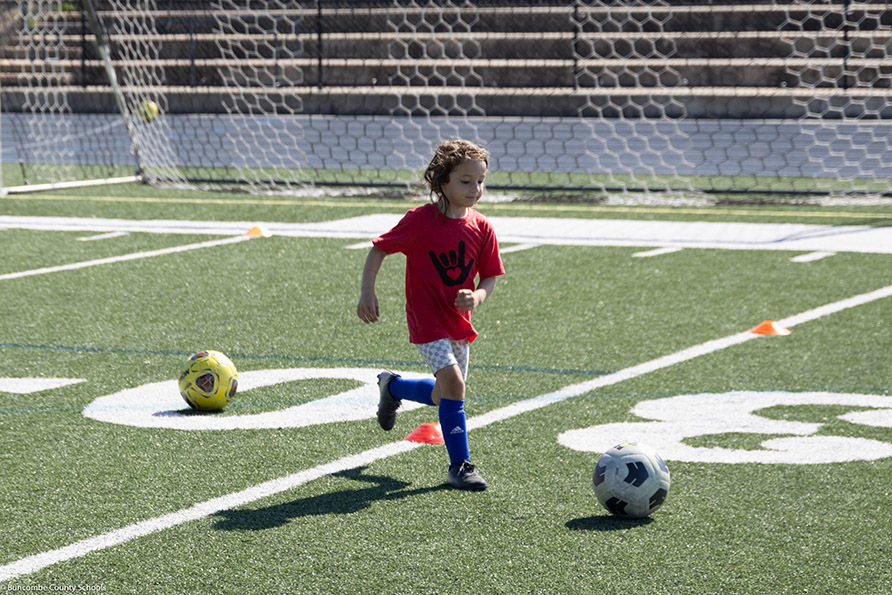 T.C. Roberson Kicks off Summer with Soccer Camp | Buncombe County Schools
